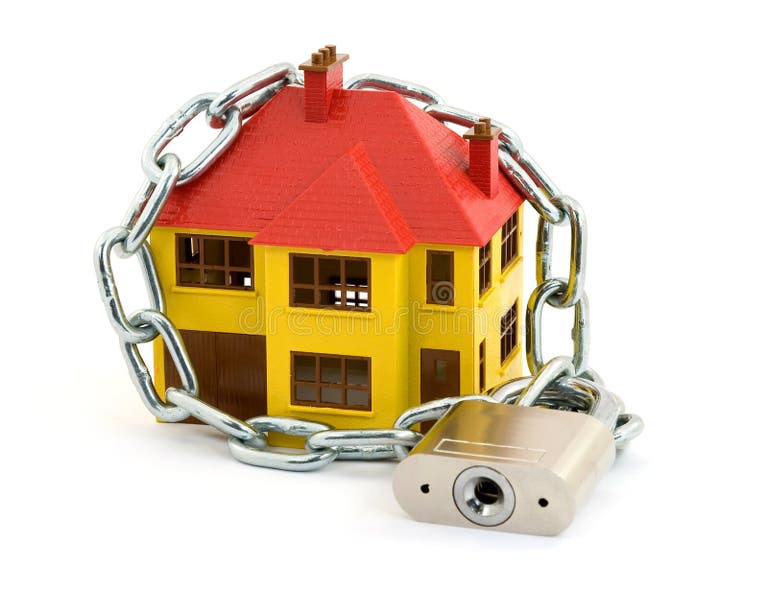 Home security stock photo. Image of padlock, credit, realestate - 4851582