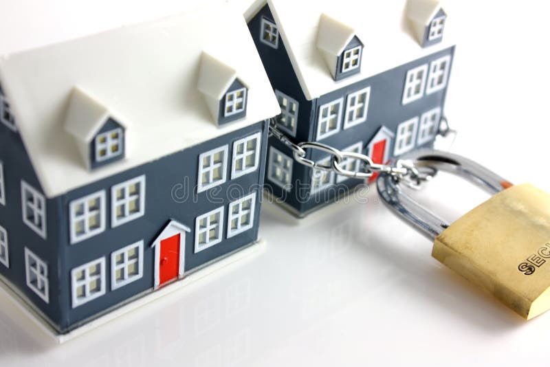 Home security stock photo. Image of lock, model, unsecure - 9119246