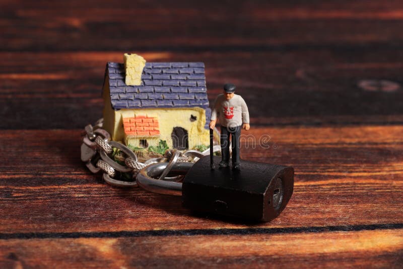 Home security stock photo. Image of lock, chain, safety - 124231956