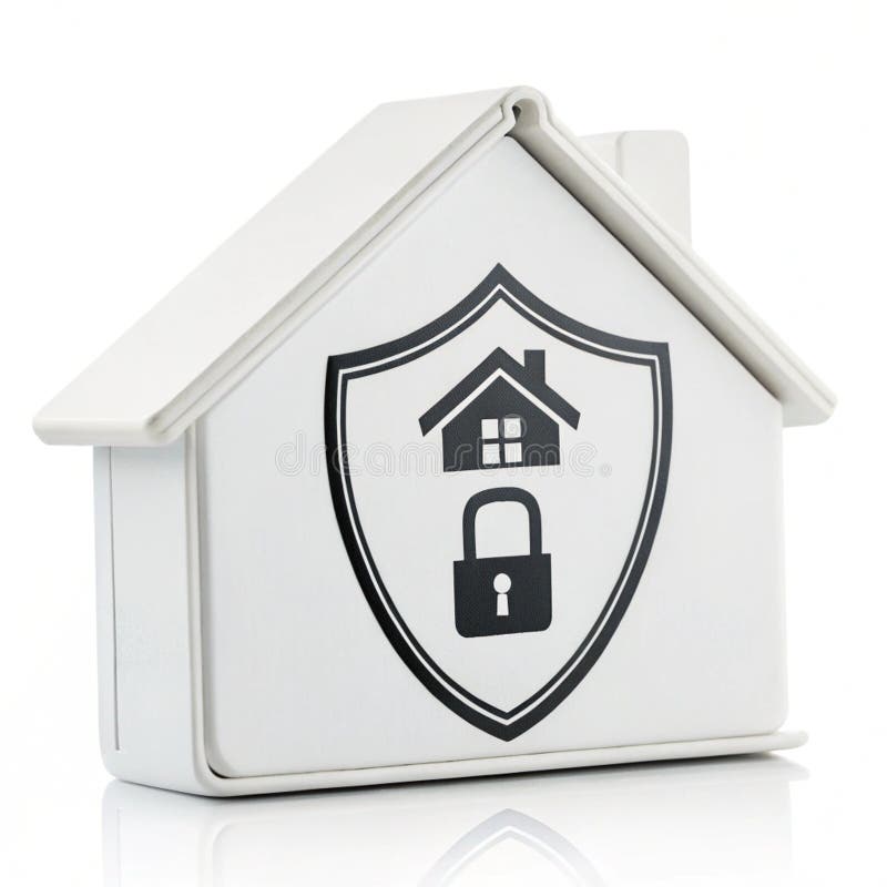 Home Security Icon stock illustration. Illustration of securityalert ...