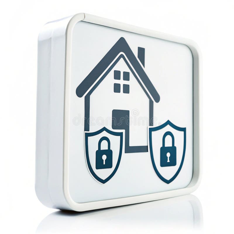 Home Security Icon stock illustration. Illustration of shield - 363857101