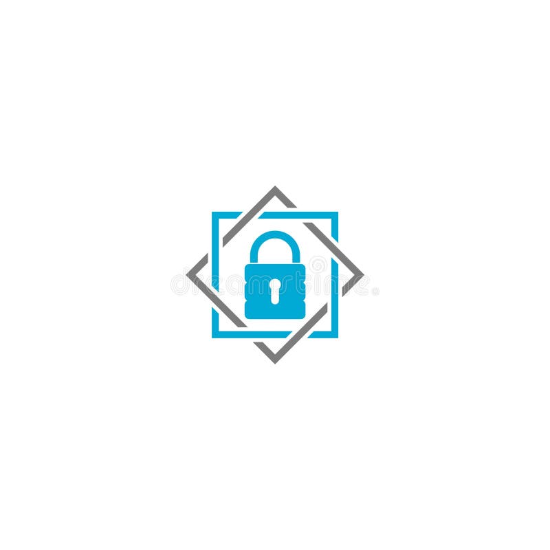 Home Security Logo Design Template Isolated on White Background Stock ...