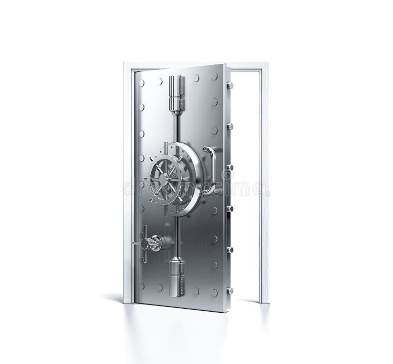 Home security safe door stock illustration. Illustration of control ...