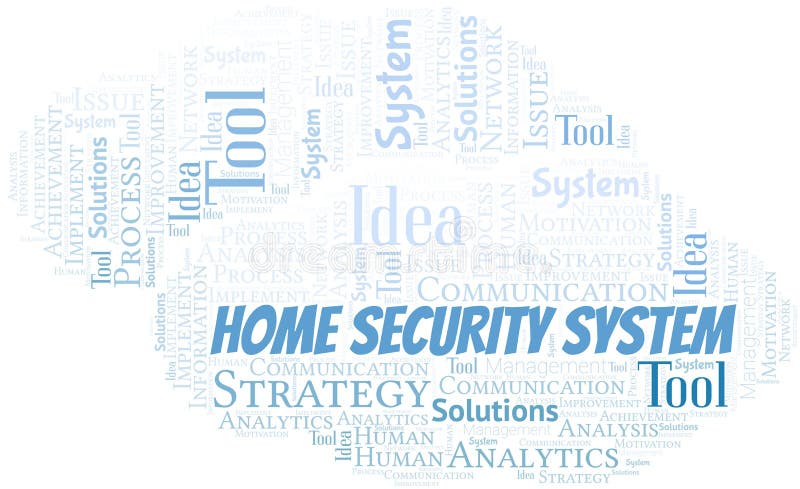 Network Security Word Cloud. Stock Illustration - Illustration of text ...