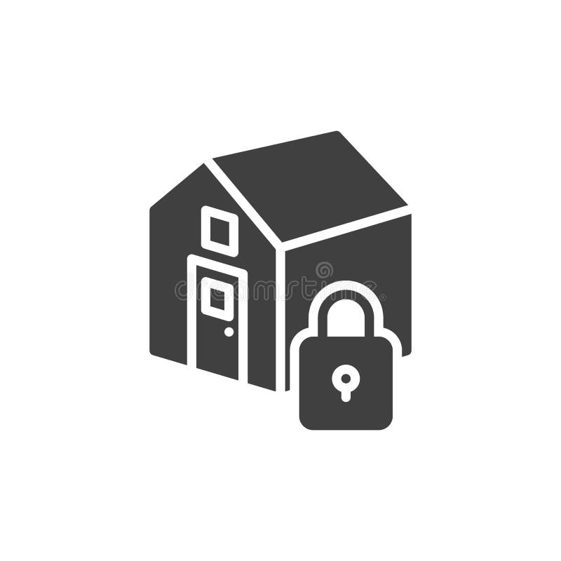 Home Security System Vector Icon Stock Vector - Illustration of pixel ...