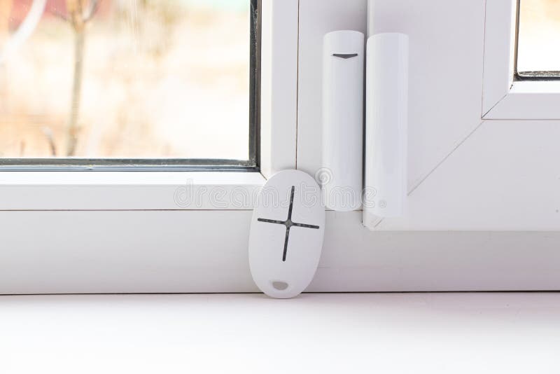 Home Security System on the Windows, Opening Sensor and Remote Control ...