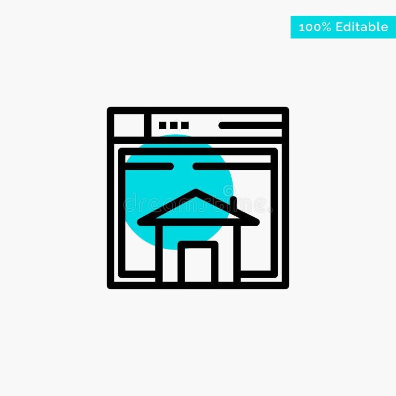 Home, Sell, Web, Layout, Page, Website Turquoise Highlight Circle Point ...