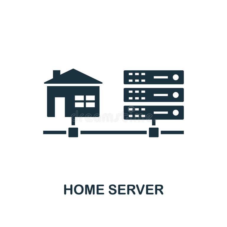 Home Server Icon. Creative Element Design from Icons Collection Stock ...
