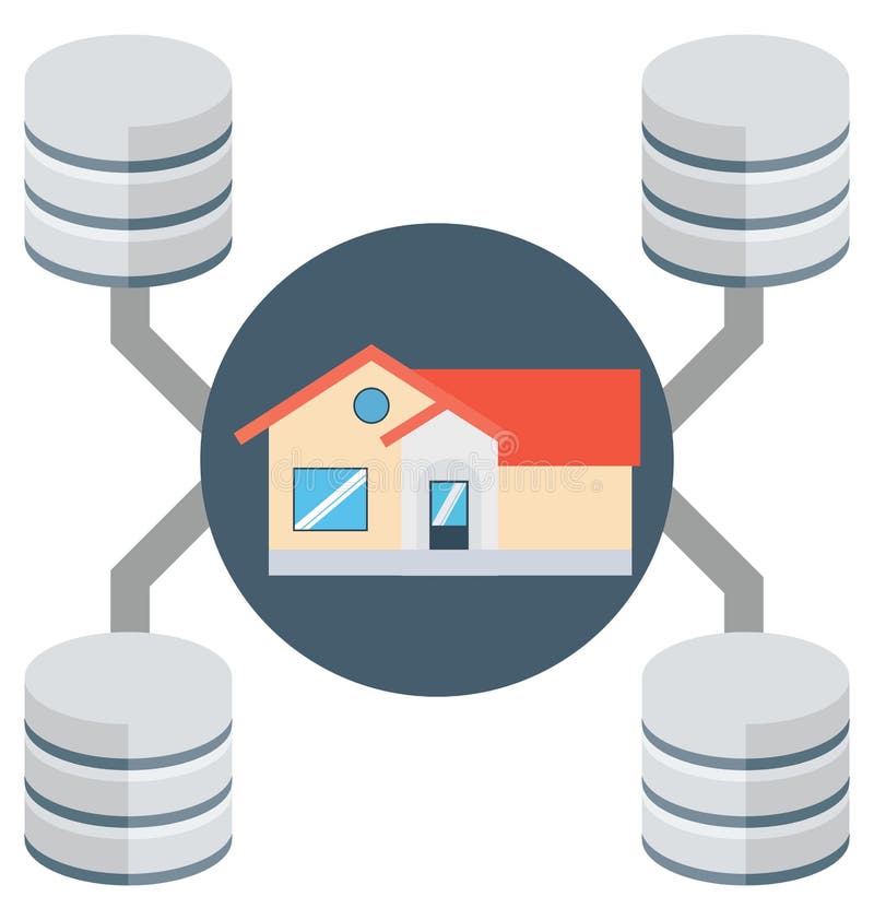 Home Server Logo Icon Design Stock Illustration - Illustration of ...