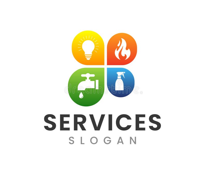 Home Service Logo. Modern Home Fix Logo Design Template Stock Vector ...