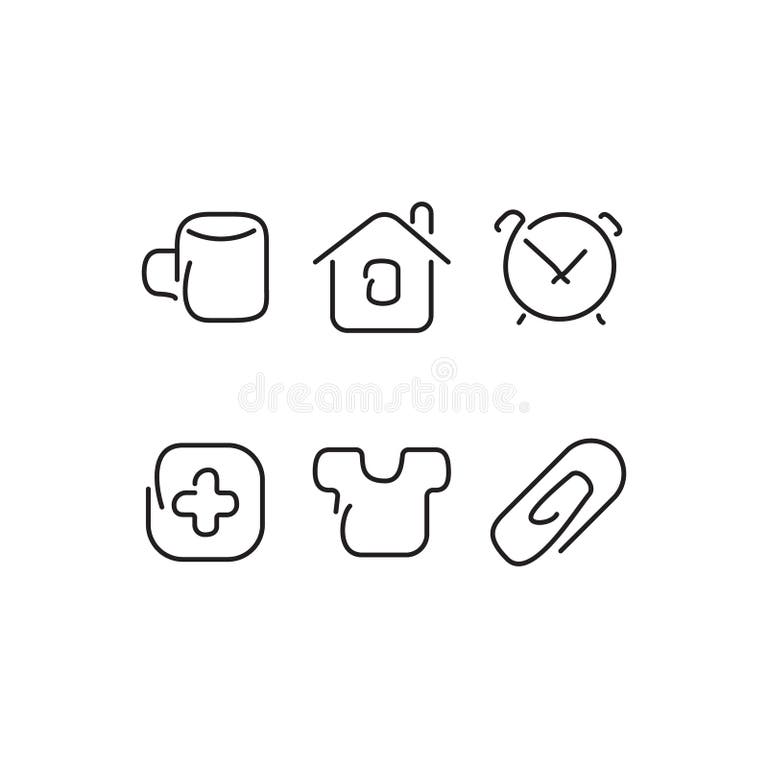 Home set icons stock vector. Illustration of service - 68522316