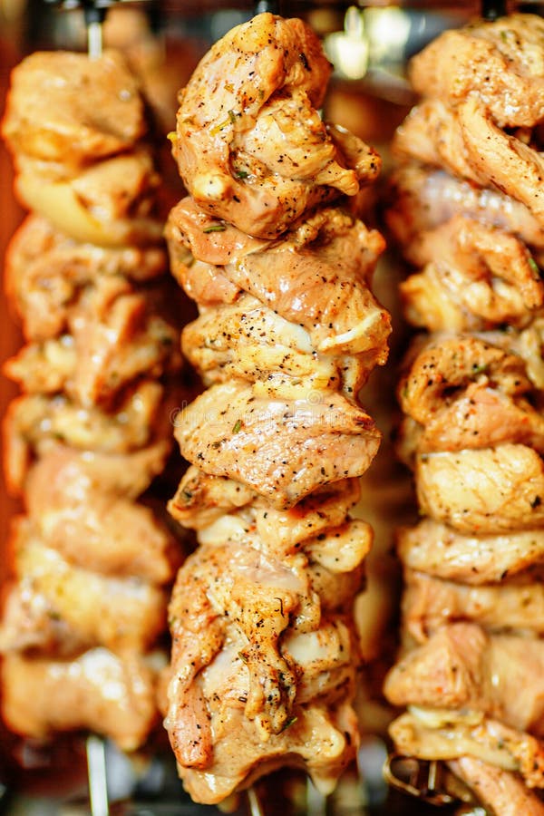 Home shish kebab stock image. Image of cooked, kebab - 144377079