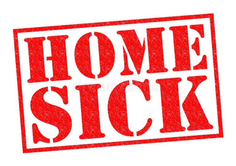 HOME SICK stock illustration. Illustration of alone, insignia - 88004203