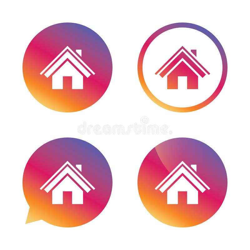 Home Sign Icon. Main Page Button. Navigation. Stock Vector ...
