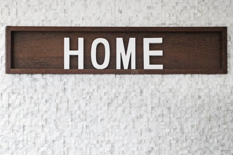 Home sign stock photo. Image of brown, design, interior - 30649612