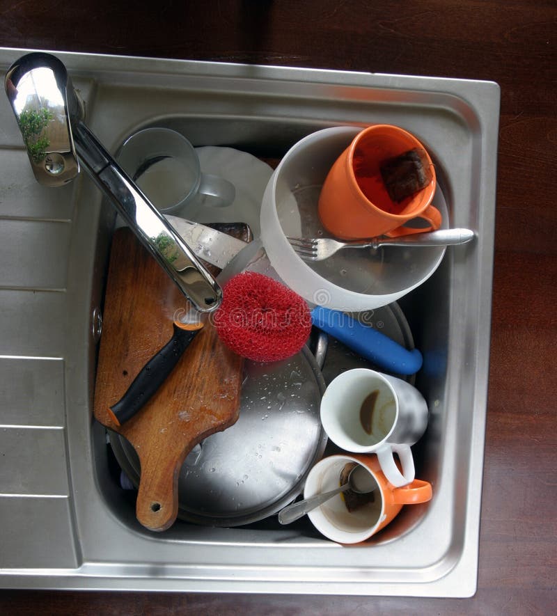 Home sink stock image. Image of dish, heap, dirty, color - 67163707