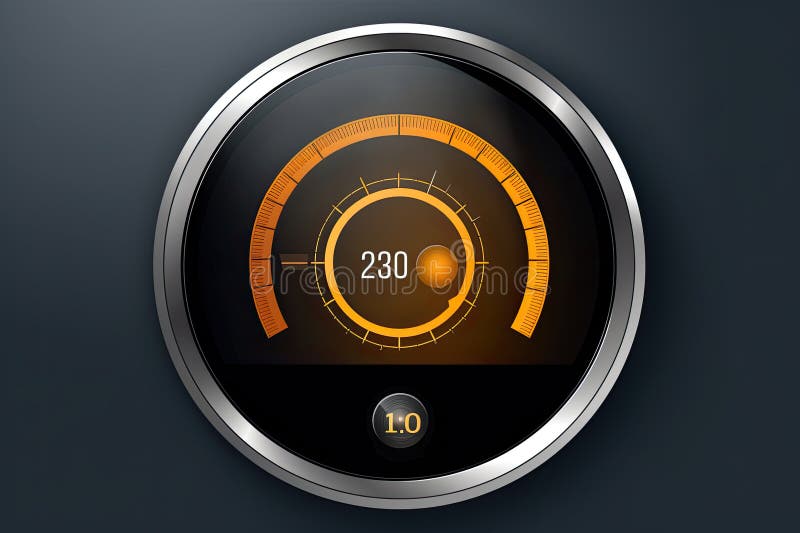 Home Smart Thermostat Control Dial , AI Generated Stock Illustration ...