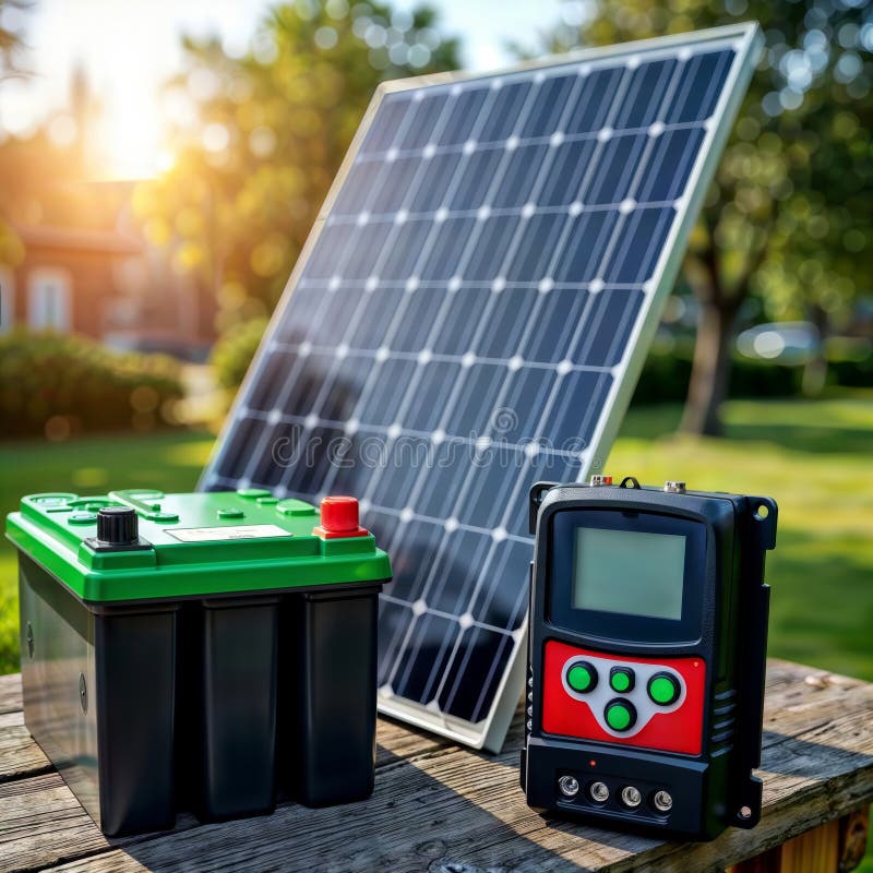 Home Energy: Solar System Components, Generative Ai Stock Illustration ...