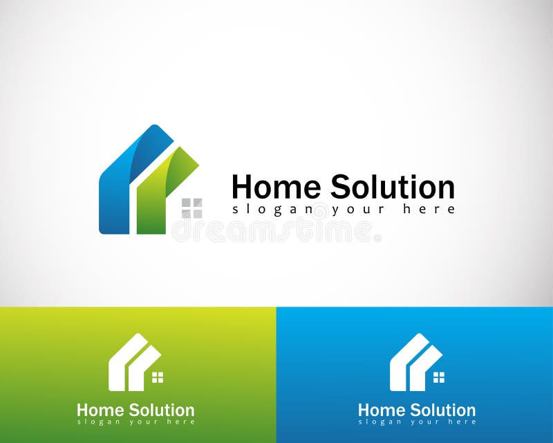 Home Solution Logo Creative Design Modern Brand Construct Building ...