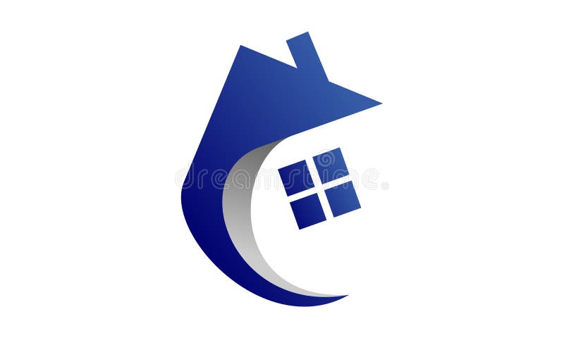 Home Solutions Logo Design Template Stock Vector - Illustration of real ...