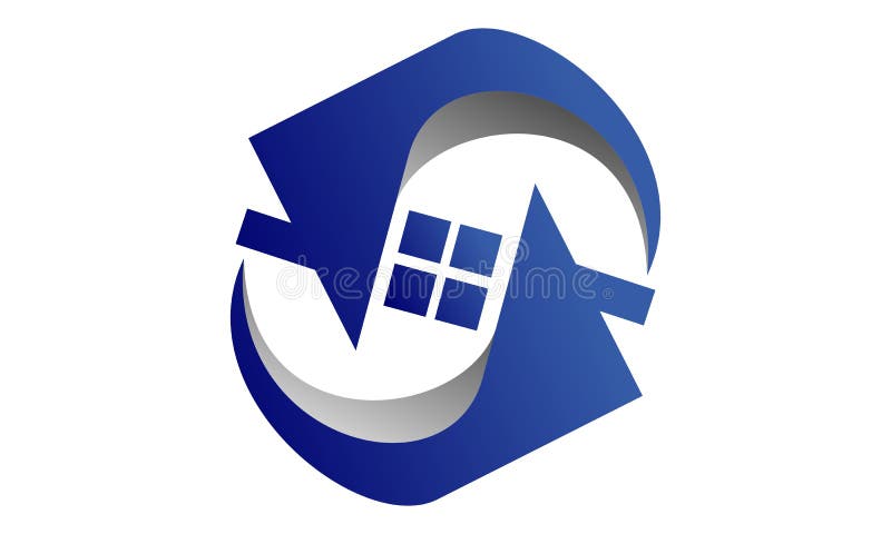 Home Solutions Logo Design Template Stock Vector - Illustration of ...