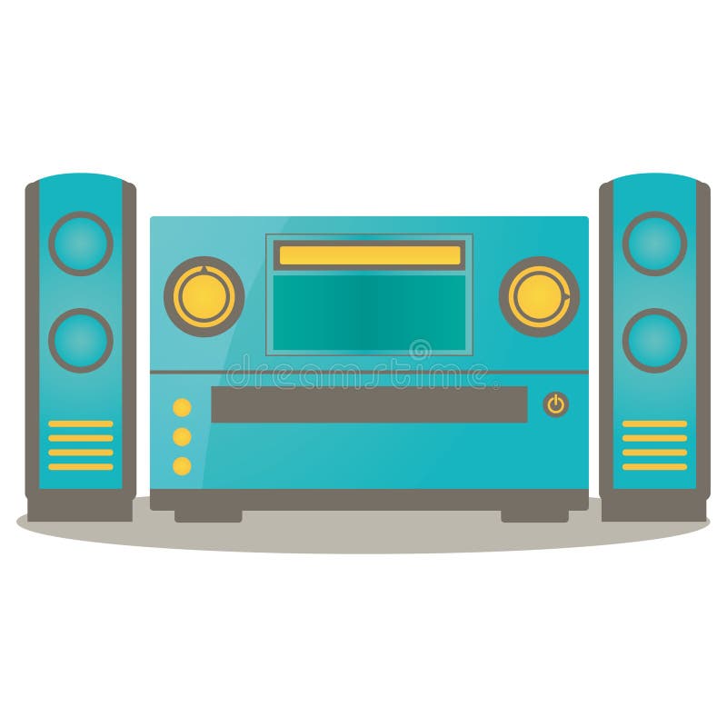 Home Sound System. Vector Illustration Decorative Design Stock Vector ...
