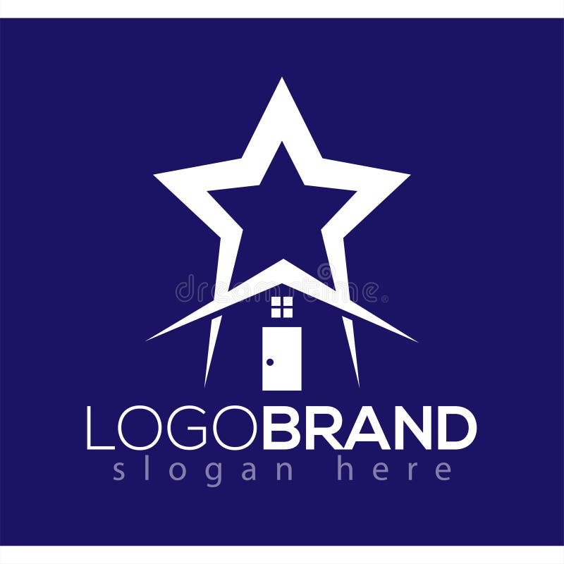 Home Star Logo Vector Element. Home Logo Template Stock Vector ...
