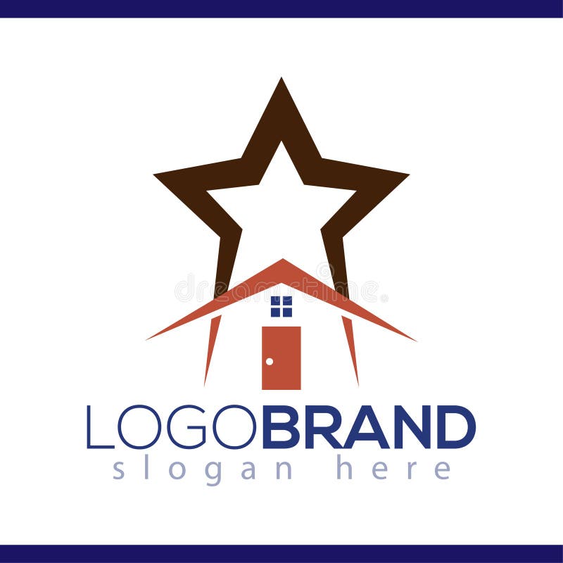 Home Star Logo Vector Element. Home Logo Template Stock Vector ...