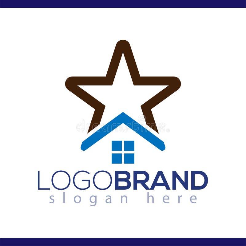 Home Star Logo Vector Element. Home Logo Template Stock Vector ...