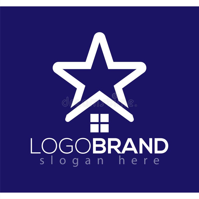 Home Star Logo Vector Element. Home Logo Template Stock Vector ...