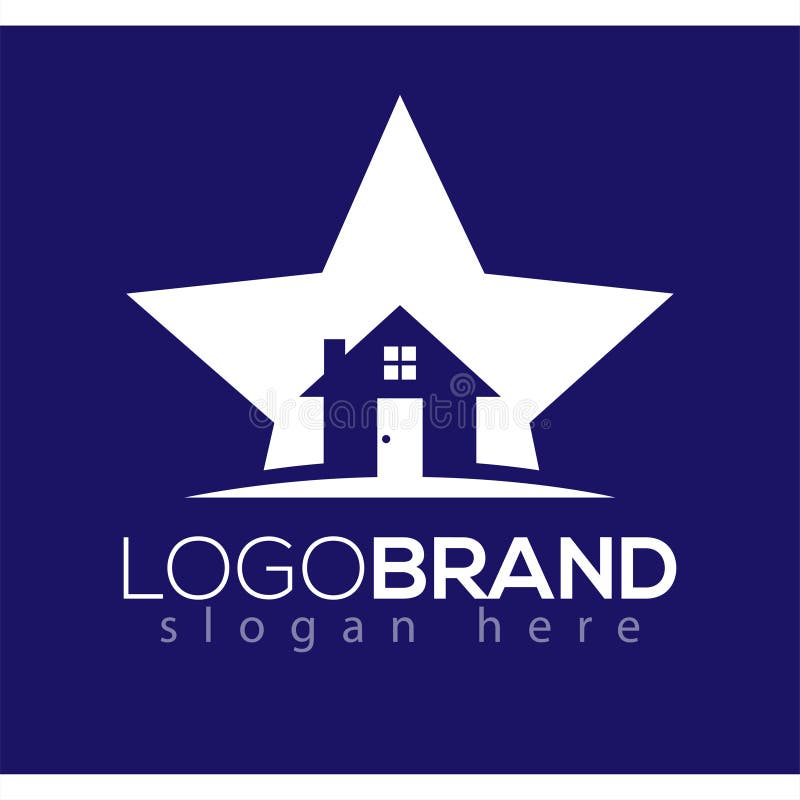 Home Star Logo Vector Element. Home Logo Template Stock Vector ...