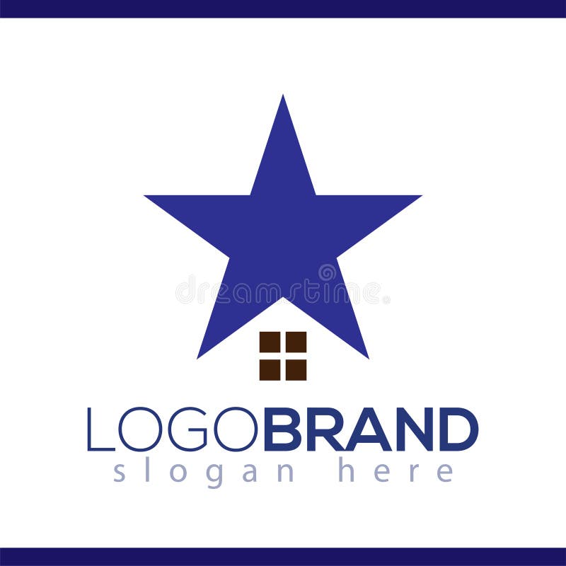 Home Star Logo Vector Element. Home Logo Template Stock Vector ...