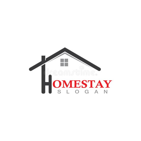 Home Stay Logo Design Vector Template Illustration Icon. Stock Vector ...
