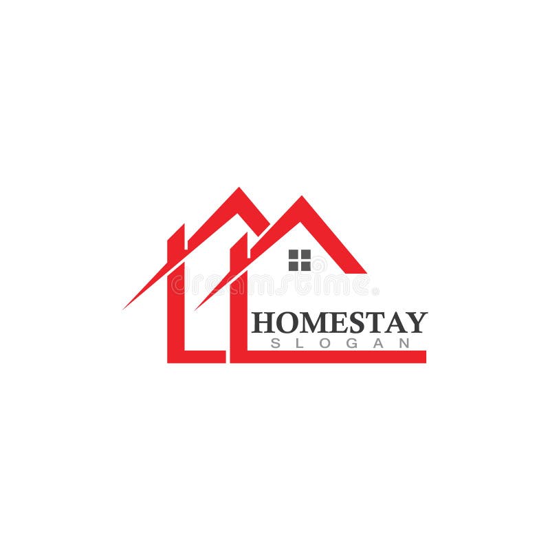 Home Stay Logo Design Vector Template Illustration Icon. Stock Vector ...