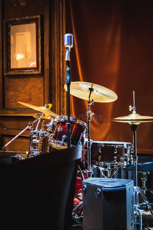 Home Studio with Musical Instruments Stock Photo - Image of ...