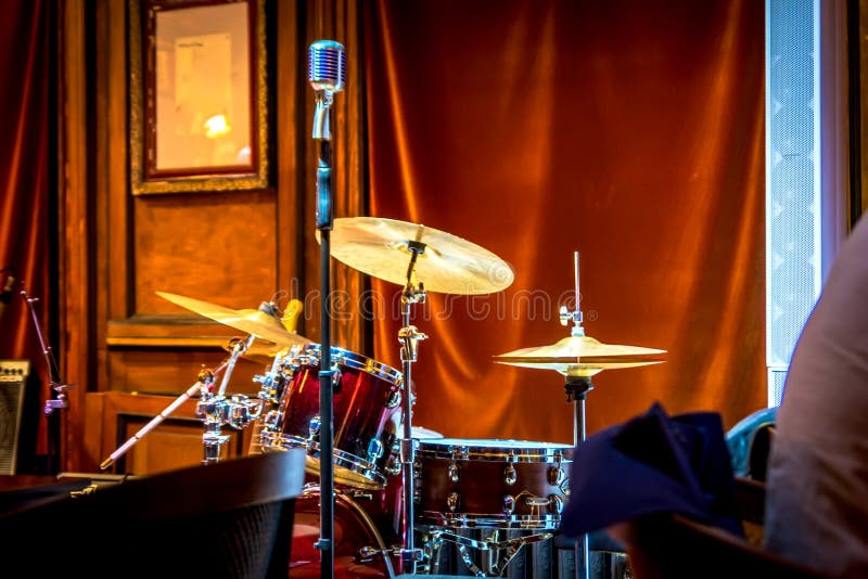 Home Studio with Musical Instruments Stock Photo - Image of live ...