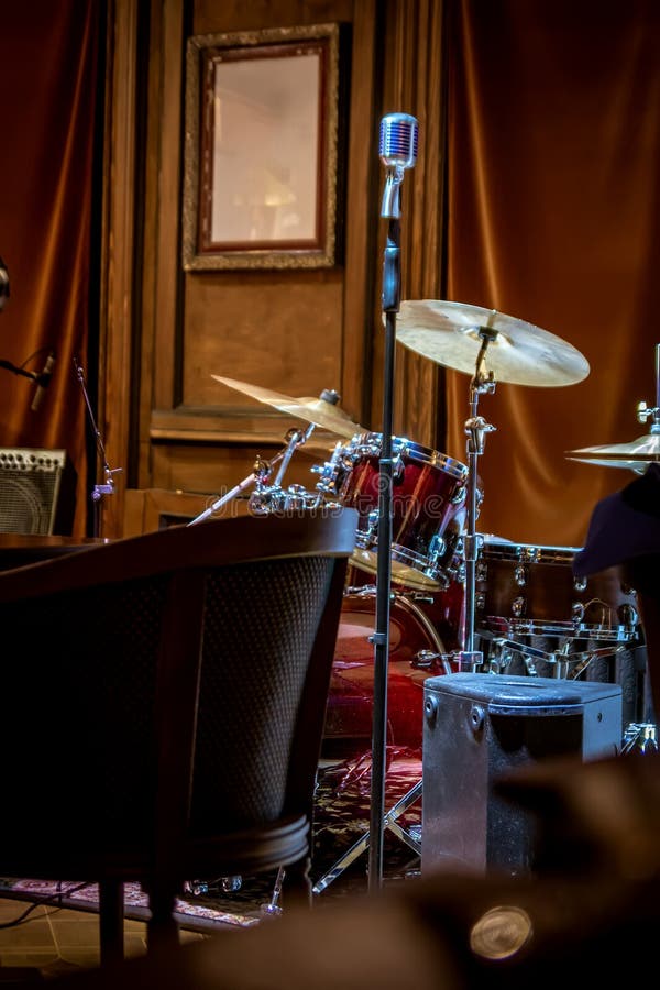 Home Studio with Musical Instruments Stock Photo - Image of indoor ...