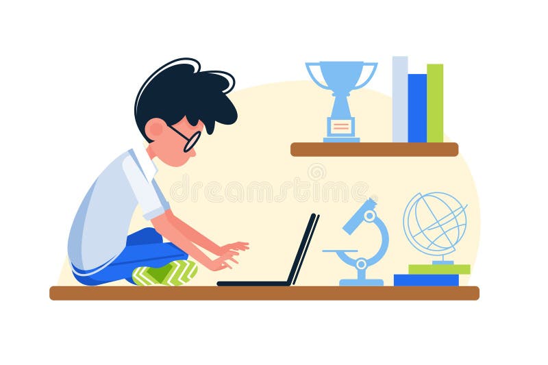 Home Study Session stock vector. Illustration of vector - 315966924