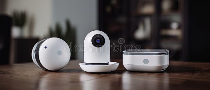 Home Surveillance Concept. IP Cctv Security Camera for Home on the ...
