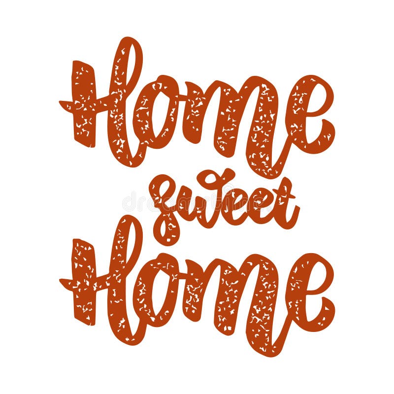 Home Sweet Home. Design Element for Poster, Menu, Banner Stock Vector ...