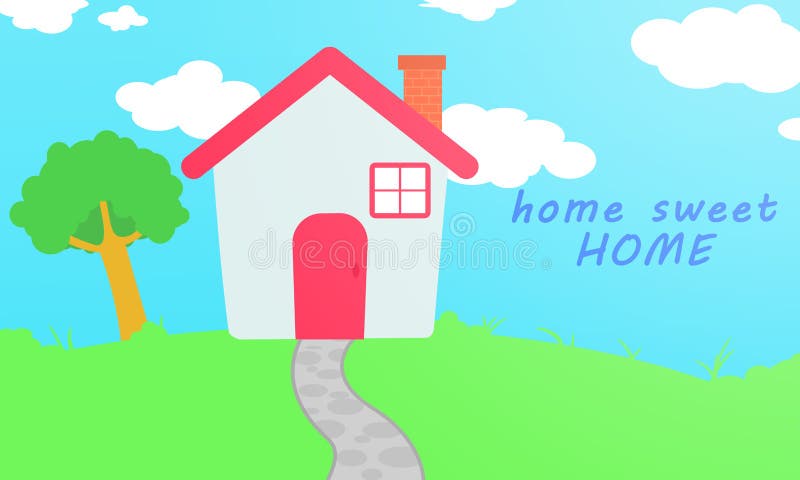 Home Sweet Home (simple Illustration ) Stock Illustration ...