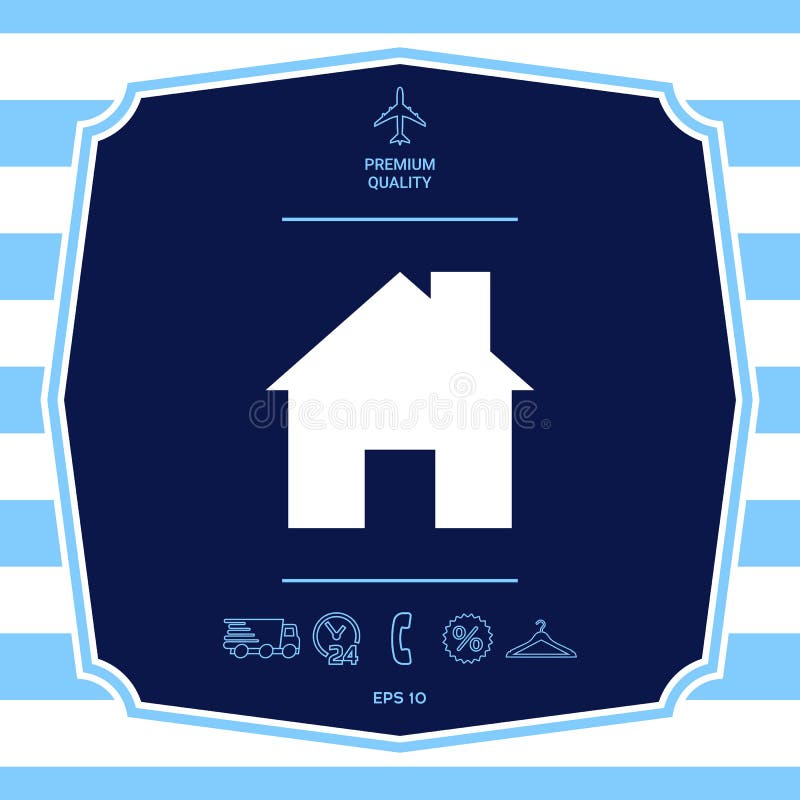 Home Symbol Icon. Graphic Elements for Your Design Stock Vector ...