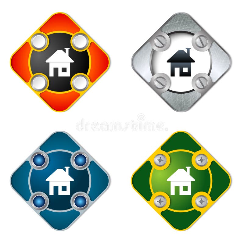 Home symbol stock vector. Illustration of blue, real - 57986866