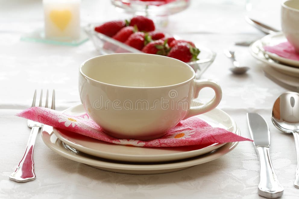 Home table setting stock photo. Image of dishes, fine - 5126820