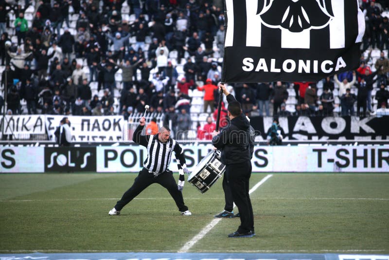 The Home Team S Fans of PAOK Editorial Photo - Image of foot, action ...