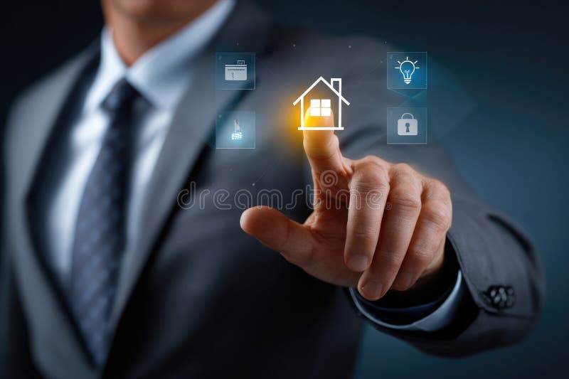 Home Technology System: Smart Innovation, Connected Network, Sensor Capability, Appliance ...