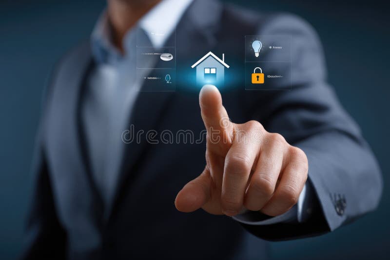 Home Technology System: Smart Innovation, Connected Network, Sensor ...