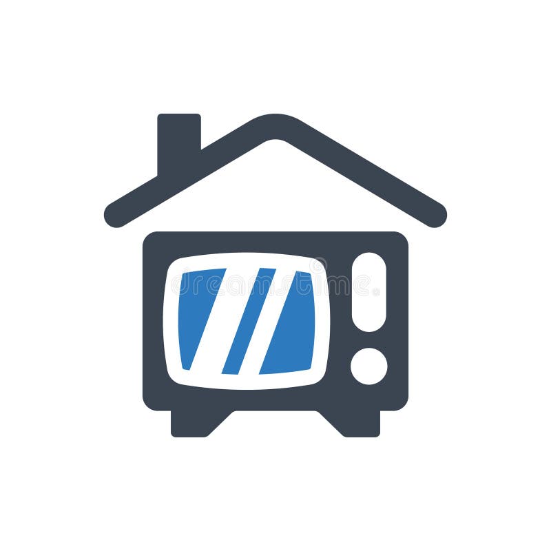 Home television icon stock vector. Illustration of television - 262613231