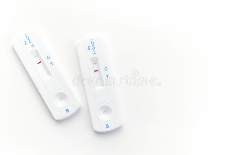 Home Testing Kit for Coronavirus on a White Background Stock Photo ...