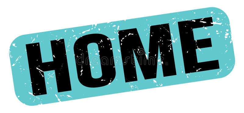 HOME Text on Blue-black Grungy Stamp Sign Stock Illustration ...